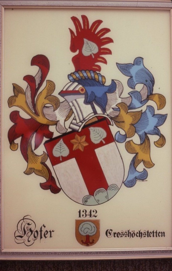 Hofer family Coat of Arms – Augusta